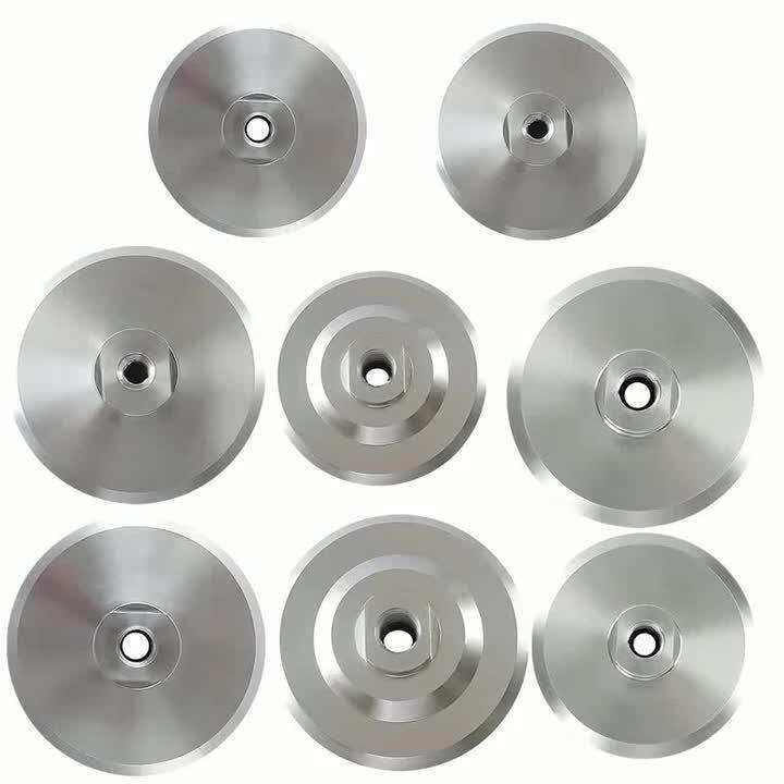 1pc Backer Pad Diamond Polishing Pad Hook & Loop Aluminum Base Backing ...