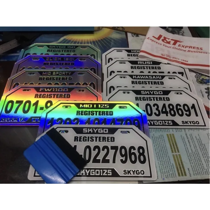 The New Acrylic Temporary Plate Number for Motorcycle | Lazada PH