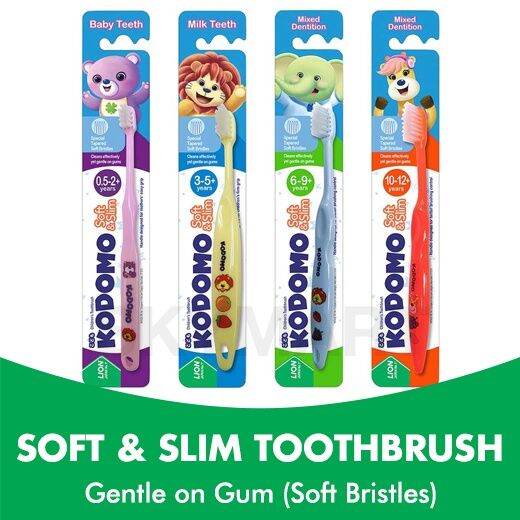 Kodomo Soft & Slim Children Toothbrushes | Kids Toothbrush Kodomo Soft ...