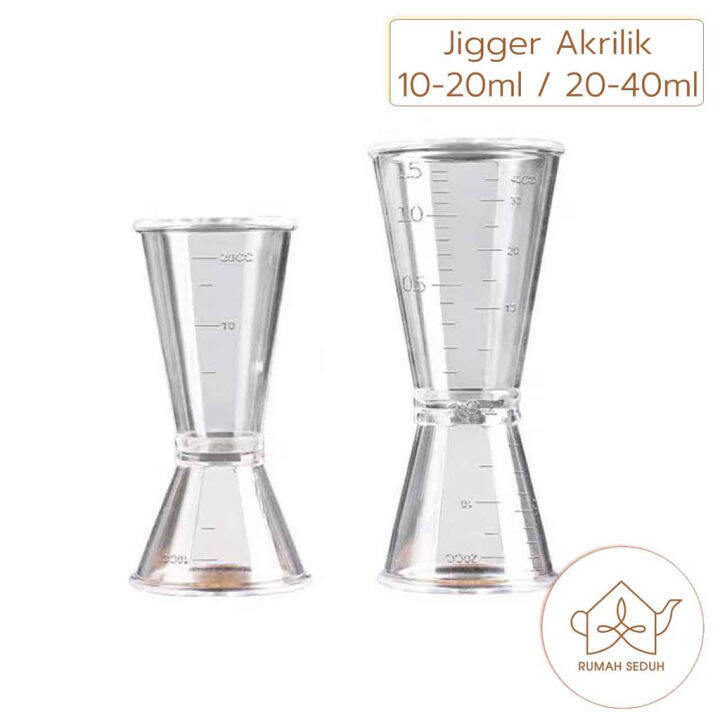 Jigger Plastik Bening 10ml 20ml 40ml - Gelas Ukur Jiger Akrilik Transparan | Lazada Indonesia