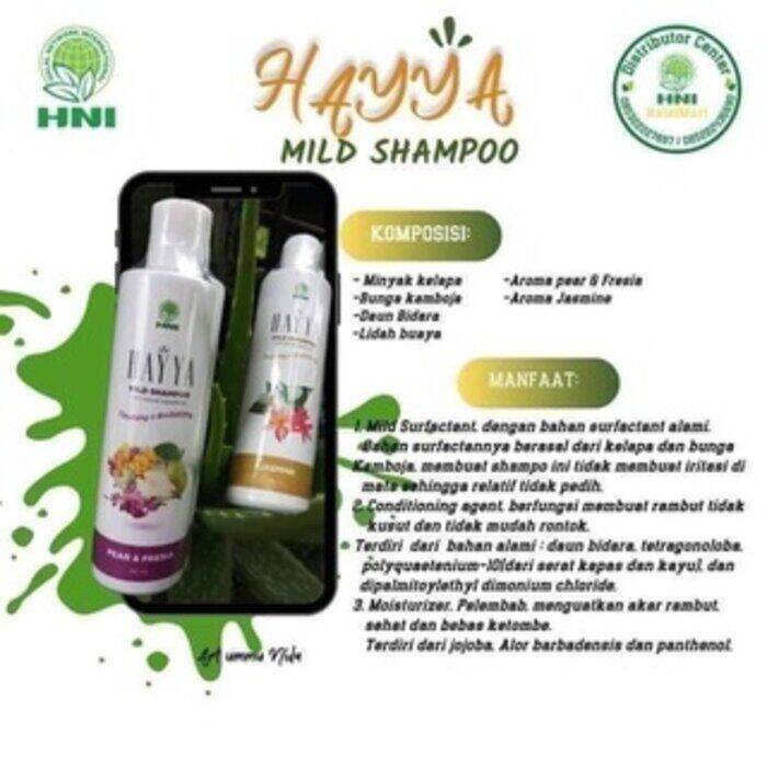 NEW PRODUK Hayya Mild Shampo Jasmine Pear & Fresia | Lazada Indonesia