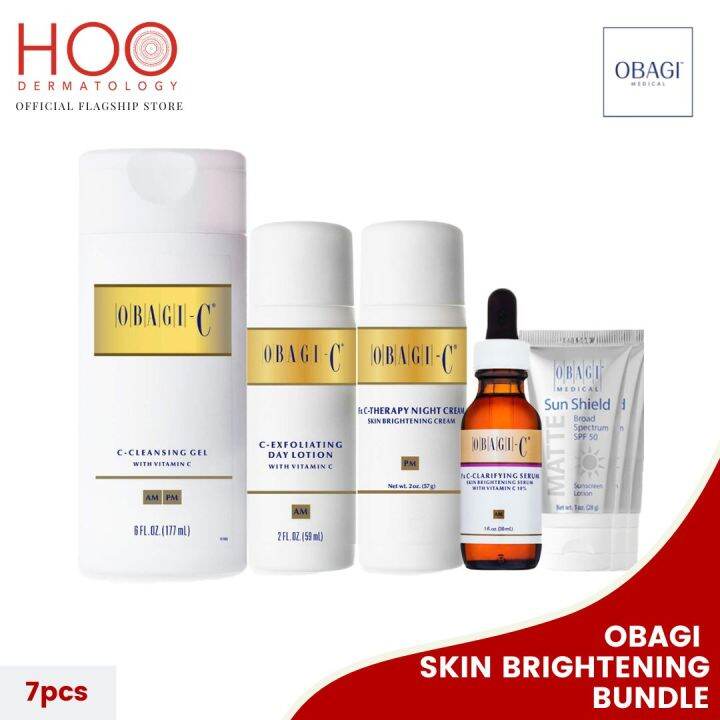 Obagi Skin Brightening Bundle | C-Cleansing Gel | C-Exfoliating Day ...
