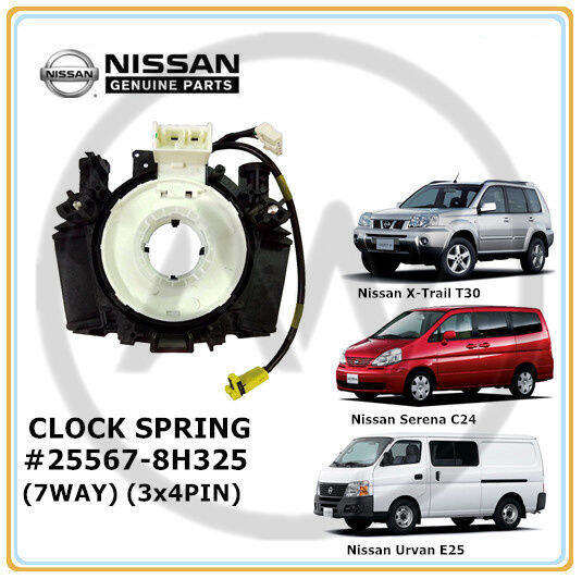 Nissan Urvan E25 X-Trail T30 Serena C24 Steering Spiral Cable Clock ...