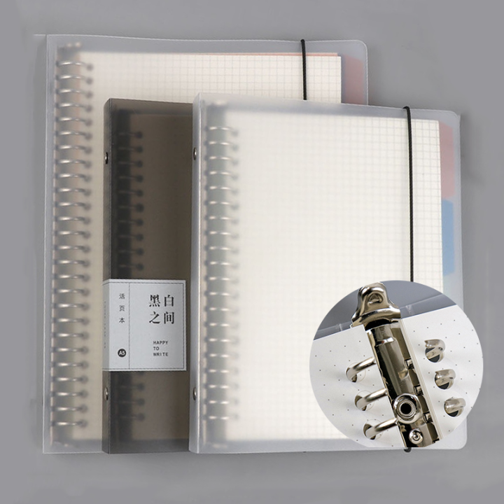 Metal Ring Notebook Loose-leaf Refillable Notebook Shell Binder ...