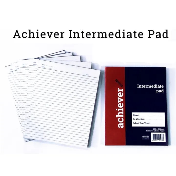 【SPOT HOT SALE】 New 2021 Achiever Intermediate paper pad 5 pads | Lazada PH