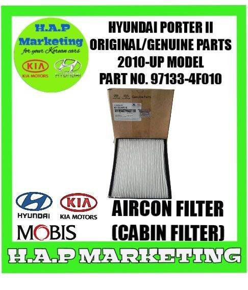 HYUNDAI PORTER 2 CABIN (AIRCON) FILTER (ORIGINAL) /97133-4F010 | Lazada PH
