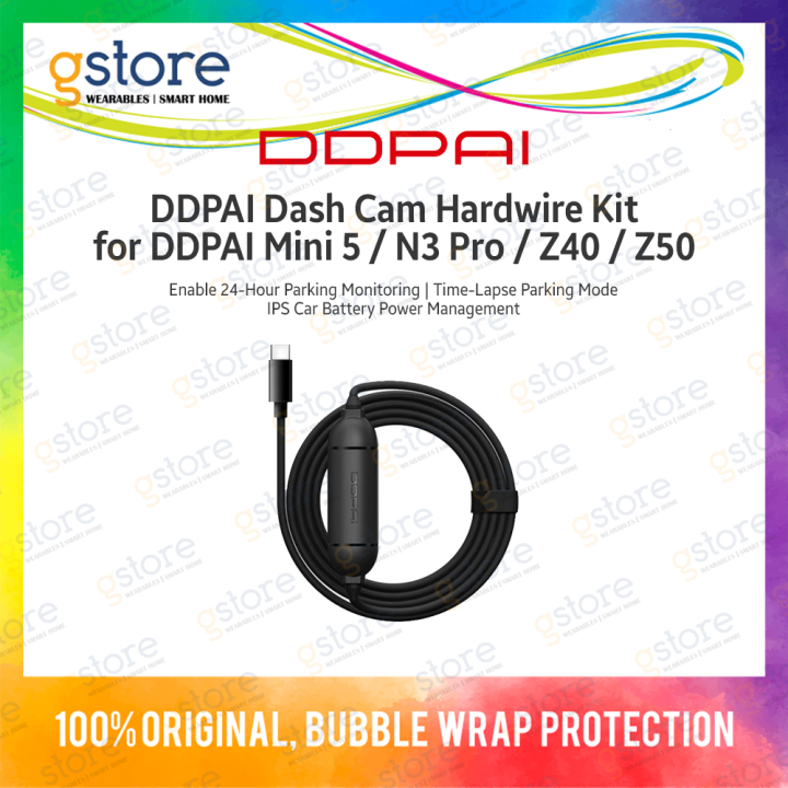 DDPAI Dash Cam Hardwire Kit for DDPAI Mini 5/ Z40/ Z50 / Mola N3 Pro ...