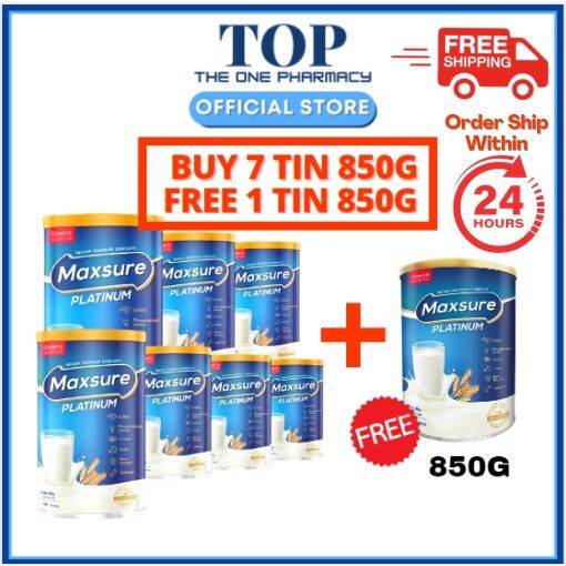 BUY 7 FREE 1 Genexis Nutrition Maxsure Platinum 850g♒ | Lazada