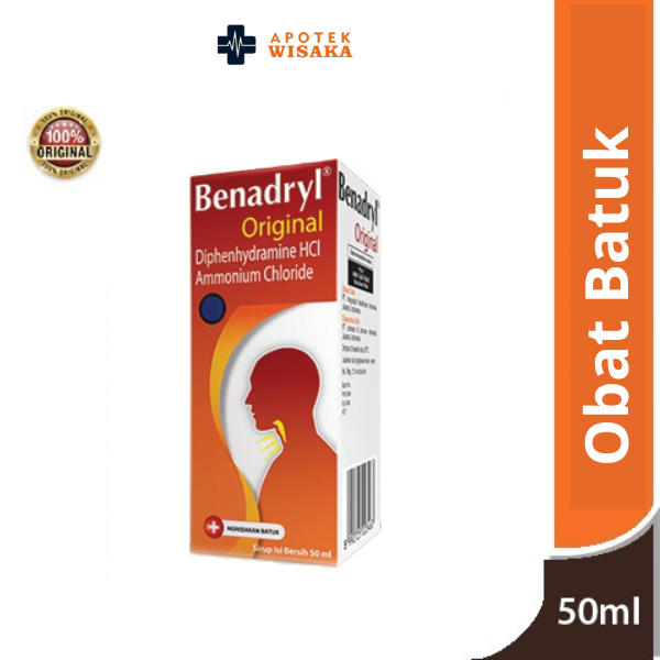 BENADRYL SYR 50 ML ORIGINAL - Pereda Batuk | Lazada Indonesia