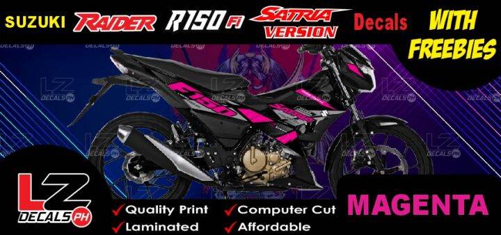 Suzuki Raider 150 Fi (Satria Version) Decals with Freebies | Lazada PH