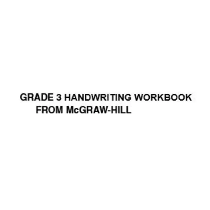 Grade 3 Cursive Handwriting Workbook | Lazada PH