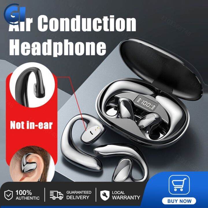 [ Fast Delivery]Wireless Bluetooth TWS Bone Conduction Headset With Mic ...