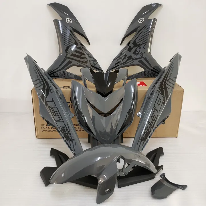 VELOZI RACING FULL BODY COVER SET EXCITER KHAKI GREY YAMAHA Y15ZR V1 & V2 | Lazada