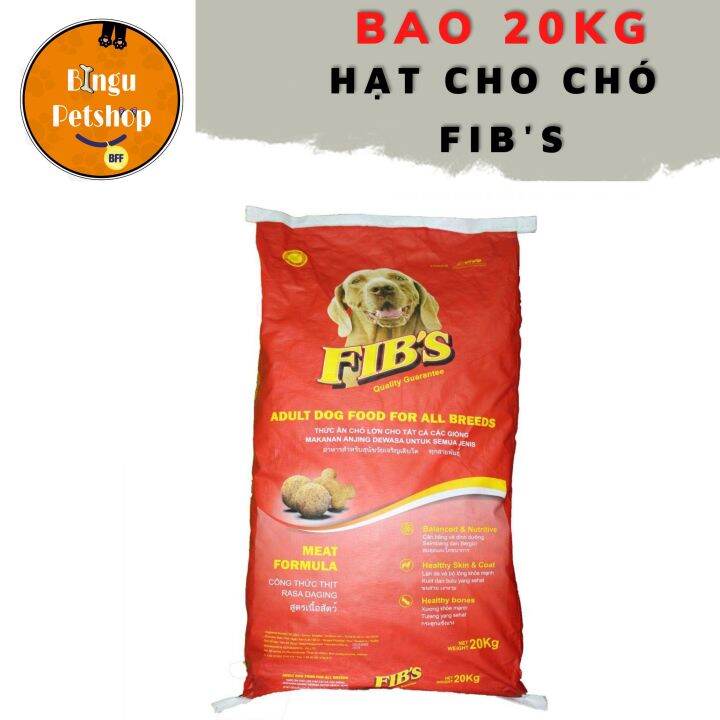 [SIÊU ƯU ĐÃI BAO 20KG] Bao cám hạt FIB’S dành cho chó trưởng thành ...