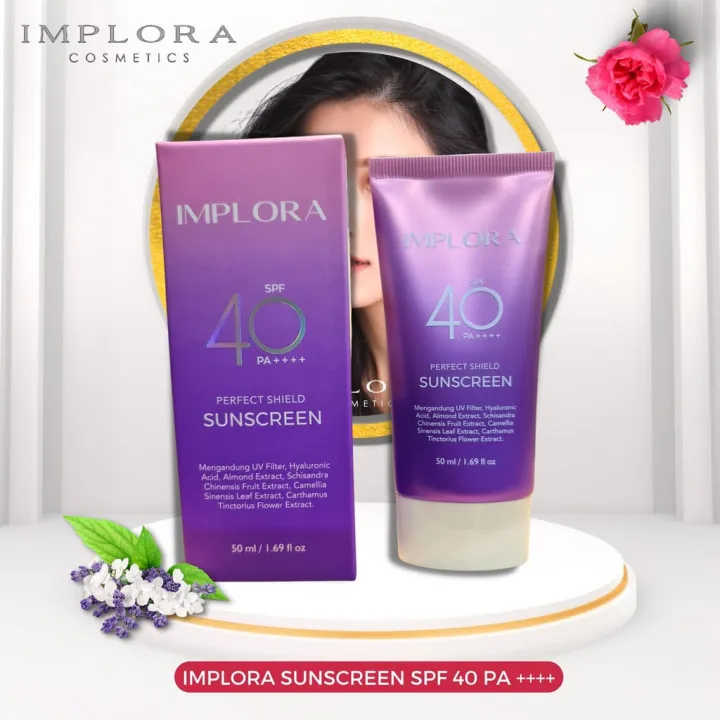 IMPLORA PERFECT SHIELD SUNSCREEN SPF40 PA++++ 50ml | Lazada Indonesia