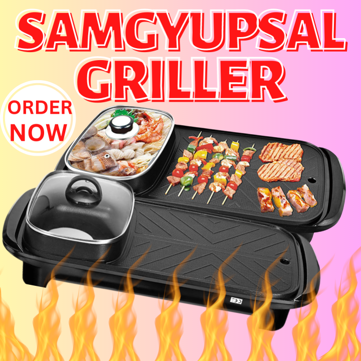 (BEST GRILLER PORTABLE) BUY NOW!!! 2in1 Korean Samgyupsal Grilled BBQ ...