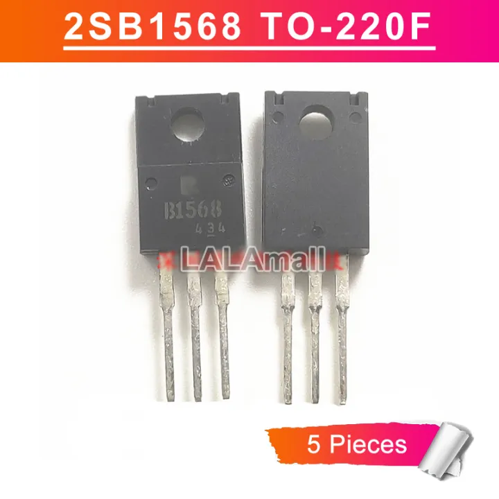 5pcs 2SB1568 TO-220F B1568 TO220F 4A/80V Silicon PNP Darlington Power Transistor new original IC ...