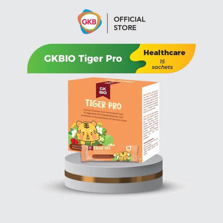 GKBIO GKB Tiger Pro (15 Sachets) GKBTP Respiratory Gastrointestinal ...