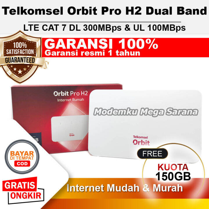 Telkomsel Orbit Pro H2 Modem WiFi LTE CAT7 4G Router Dual Band Huawei B530-936 | Lazada Indonesia