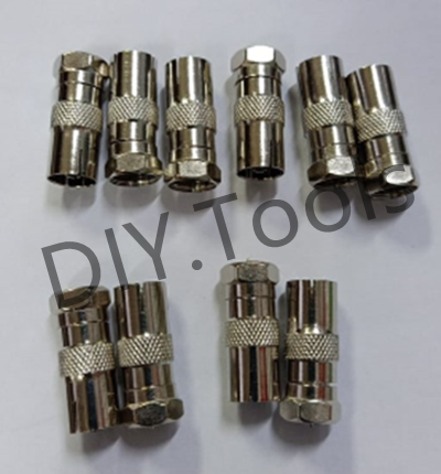 DIY.Tools TV RF Female Socket to F Type Screw Male Plug Adapter ...