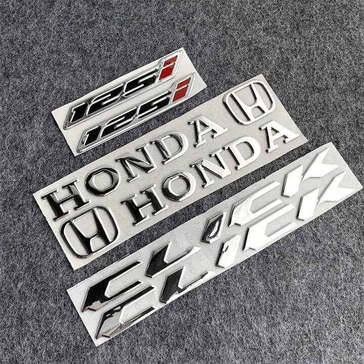 1 Set 3D Soft Glue Honda Logo Sticker Motorcycle Logo HONDA Click 125i ...