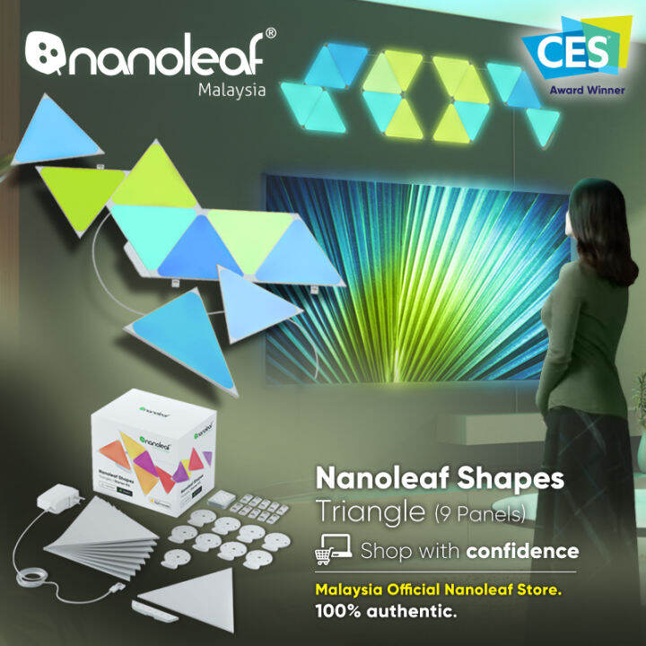 Nanoleaf Shapes Triangles Starter Kit (9 Triangle) | Lazada