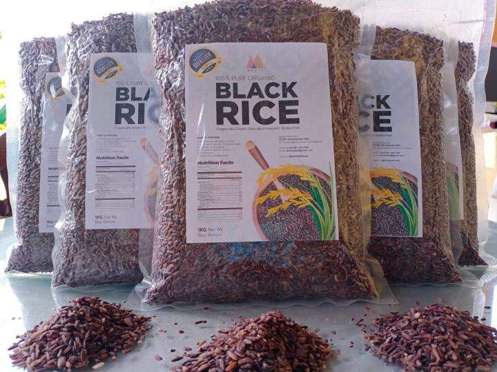 Naturally Grown Fiber-Rich Organic 1KG Black Rice | Purple Rice ...