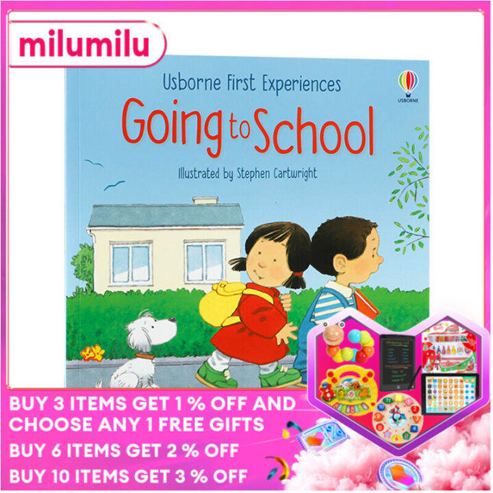 milumilu English Original Usborne First Experiences：Going to School Preliminary Experience ： Go ...