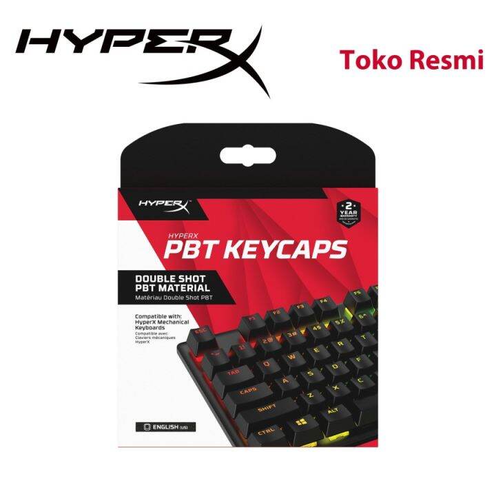 HyperX PBT Keycaps - Full Key Set Black | Lazada Indonesia