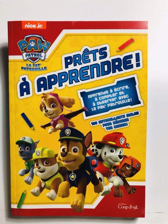 Paw patrol prets a apprende team French sticker book, collection of ...