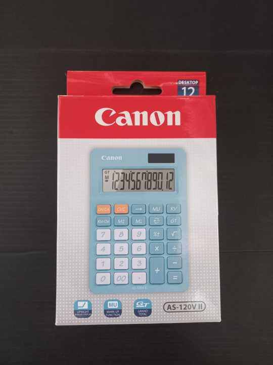 Calculator Canon AS-120V II 12 Digit | Lazada Indonesia