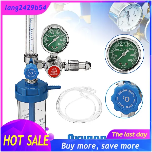 Oxygen Inhaler Professional Oxygen Flow Meter with Nasal Oxygen Tube ...