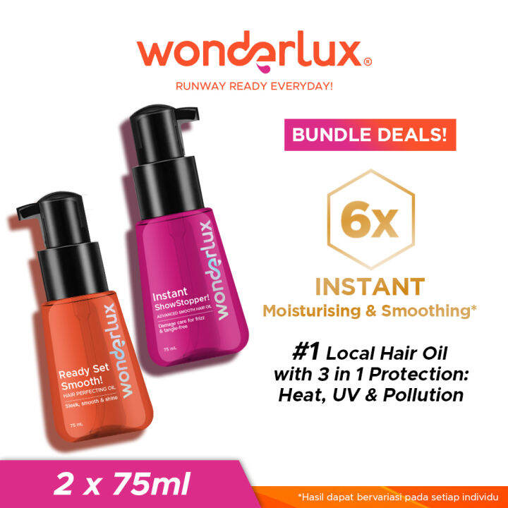 Wonderlux Double Glamour Hair Kit [2x75ml] | Lazada Indonesia
