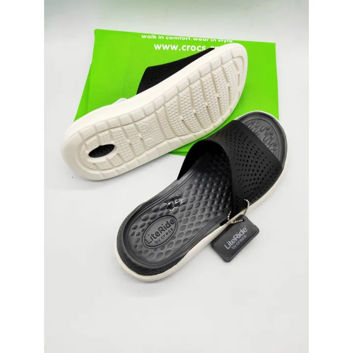 Crocs LiteRide Sandals For Men and Women slides with eco-bag | Lazada PH