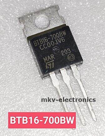 (1ตัว) BTB16-700BW , ไตรแอค TRIAC 16A 700V TO-220AB หลังเหล็ก | Lazada ...