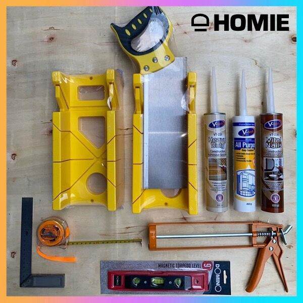 Alat Pemasang DIY Wainscoting, Shiplap, Accent Wall, Diamond Mirror ...