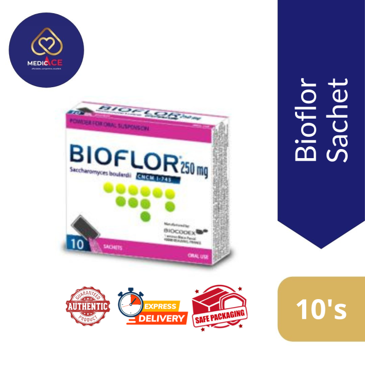 Bioflor Saccharomyces boulardii 250mg Sachet 10's (Exp: 01/2026) | Lazada