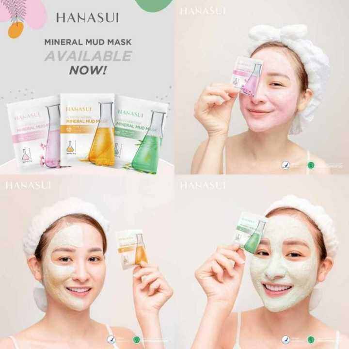 BPOM MASKER HANASUI MINERAL MUD MASK ORIGINAL | Lazada Indonesia