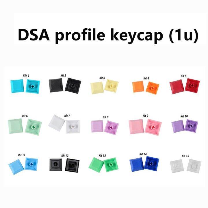 ♦ 1u DSA Keycap for Mechanical Keyboard PBT Keycaps Low Profile Plain ...