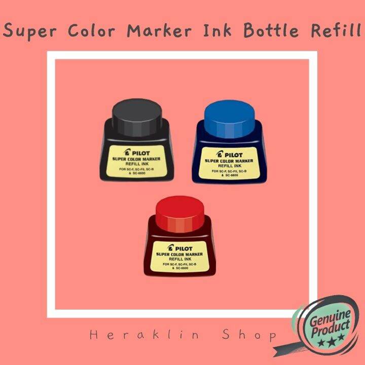 Pilot Super Color Marker Ink Bottle Refill (30ml) | Lazada PH