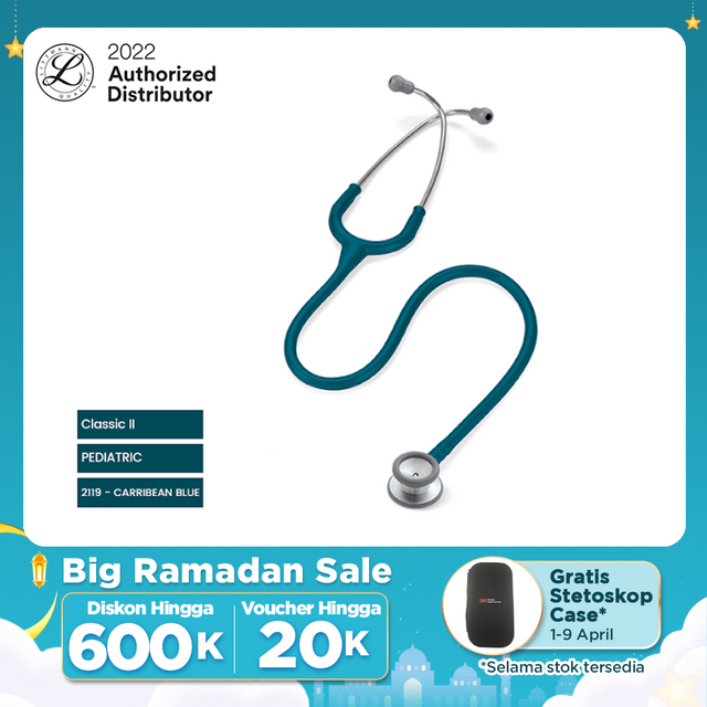 3M Littmann Classic II Stethoscope / Stetoskop Pediatric Anak - CARIBBEAN BLUE - 2119 | Lazada ...