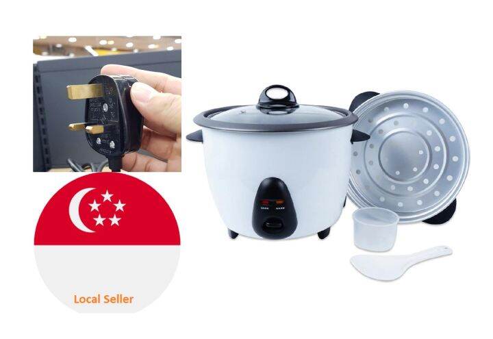 Rice cooker 1.8 Litres Glass Lid from Medows Essential (1.8L Large rice ...