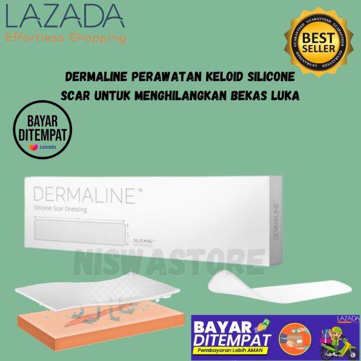 Dermaline - Clear Silicone Scar Sheet Obat Keloid, Obat Pengempis ...