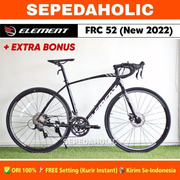 Sepeda Roadbike ELEMENT FRC 52 New 2022 Balap 700C 18 Speed Hollowtech ...