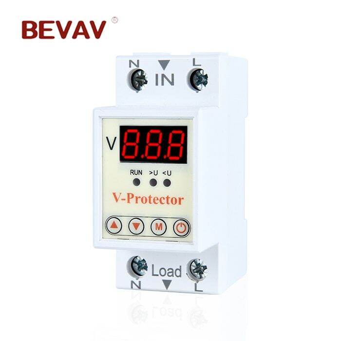 In stock】 dongdangx59 63a 230v Din Rail Adjustable Over Under Voltage ...