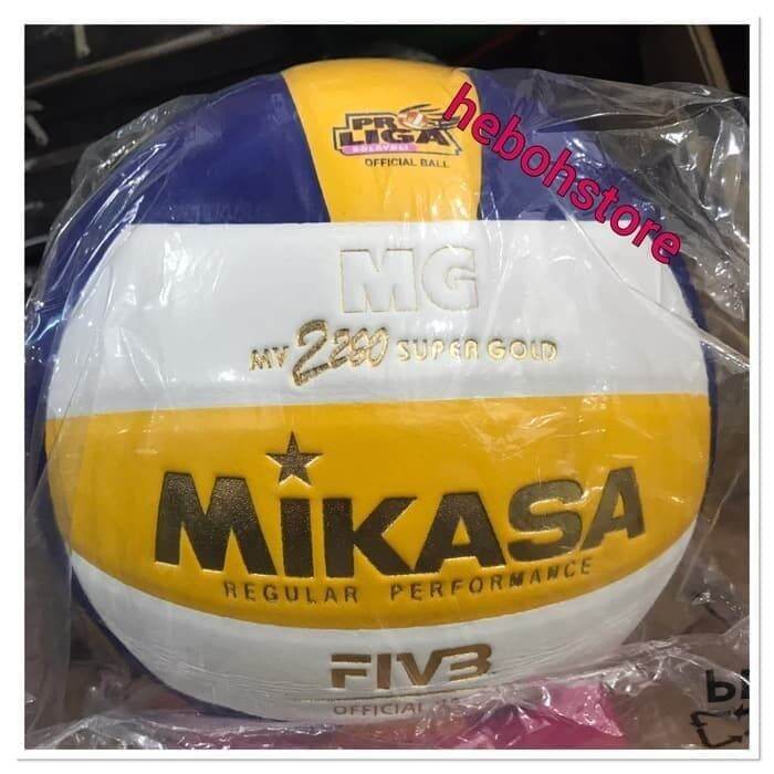 Bola Volley Voli Voly Mikasa 2200 Super Gold Original | Lazada Indonesia