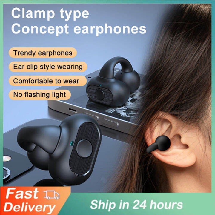 NEW Bone Conduction Headset TWS Wireless Bluetooth 5.3 Noise Reduction ...