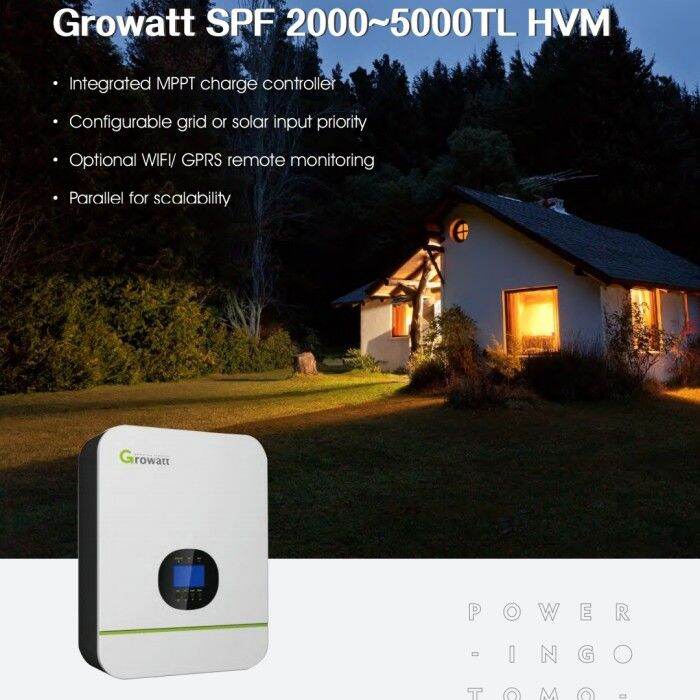Growatt Hybrid Offgrid 3000Watt SPF3000TL HVM-24 With Shine Wifi - SPF 3000TL HVm | Lazada Indonesia