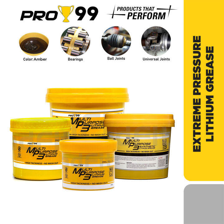 Pro-99 MP3 Multi Purpose Lithium Grease Amber NGLI G3 - ( 250g / 500g ...