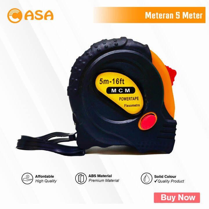 Meteran Roll 5 Meter / Measuring Tape Casa Hardware | Lazada Indonesia